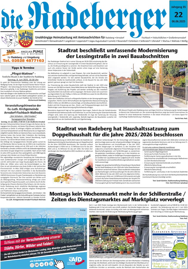 die Radeberger Heimatzeitung - 2025